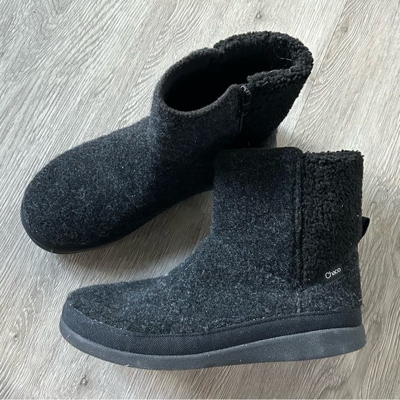 Chaco | Shoes | Chaco Revel Tall Boots Womens 85 Charcoal Grey Black ...